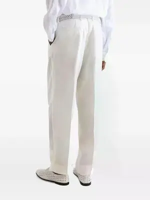 Dolce & Gabbana Folded-edge Trousers - White