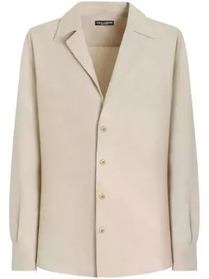 Dolce & Gabbana Peak-lapel Collar Shirt - Brown
