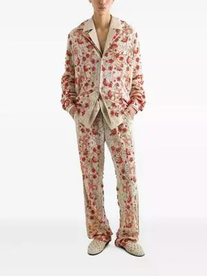 Dolce & Gabbana Peak-lapel Collar Shirt - Brown