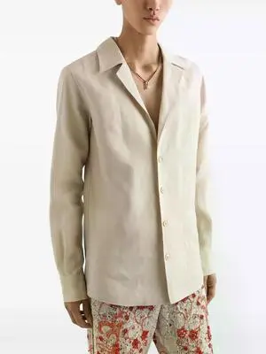 Dolce & Gabbana Peak-lapel Collar Shirt - Brown