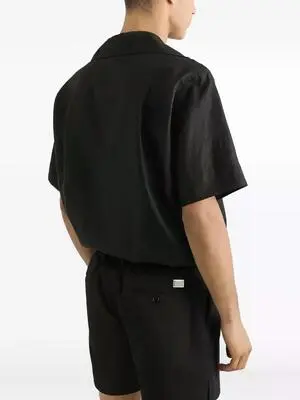 Dolce & Gabbana Three-button Short-sleeved Linen Shirt