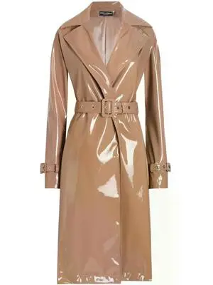 Dolce & Gabbana Belted Trench Coat - Brown