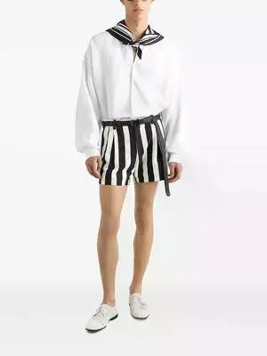 Dolce & Gabbana Scarf-detail Shirt - White