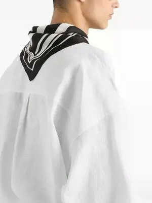 Dolce & Gabbana Scarf-detail Shirt - White