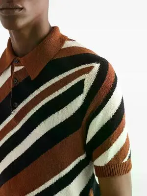 Dolce & Gabbana Knitted Polo Shirt - Brown | Editorialist