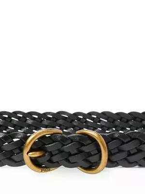 Polo Ralph Lauren Vachetta Braided Belt - Black