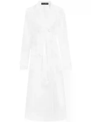 Dolce & Gabbana Double-breasted Trench Coat - White