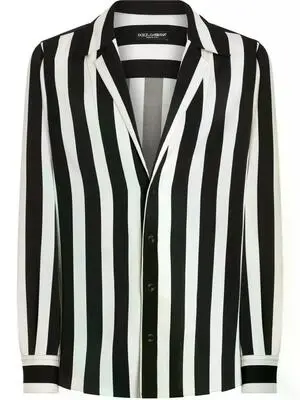 Dolce & Gabbana Striped Shirt - Black