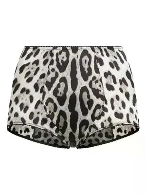 Dolce & Gabbana Leopard-print Culotte Briefs - Grey