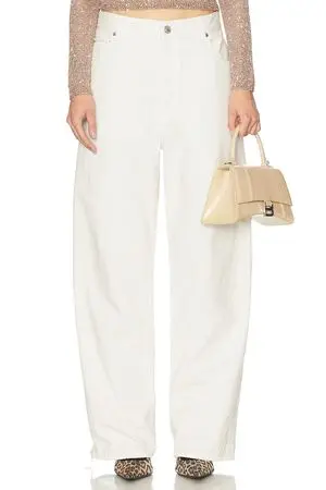 Balenciaga Loose Fit Jeans - White