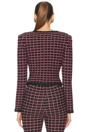 SELF-PORTRAIT Check Cardigan