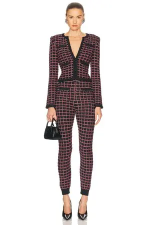 SELF-PORTRAIT Check Cardigan