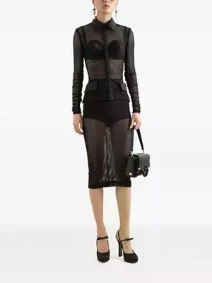 Dolce & Gabbana Mesh Midi Skirt