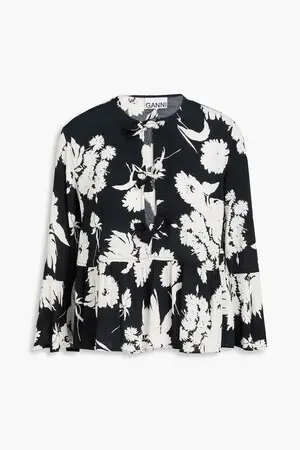 Ganni Floral Tops