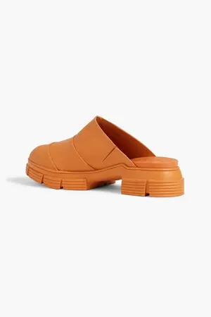GANNI City Rubber Clogs - Orange