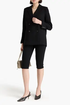 A.emery Belen Double-breasted Crepon Blazer - Black