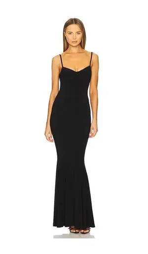 Norma Kamali Underwire Fishtail Gown - Black