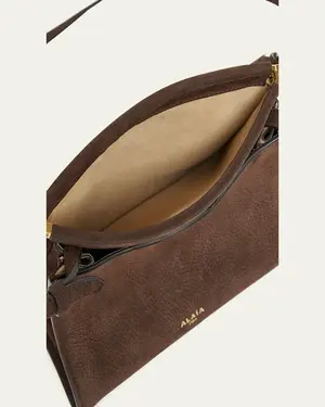 Alaïa Le Click Small Shoulder Bag - Brun Fonce