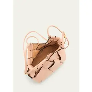 Ulla Johnson Charlotte Woven Leather Crossbody Bag - Tulip