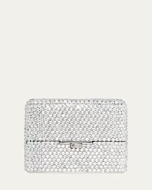Judith Leiber Say Yes Crystal Ring Box - Silver