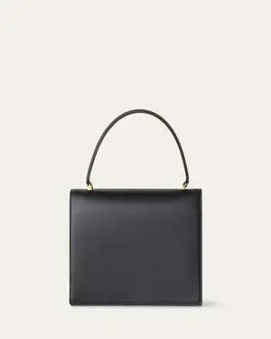 Akris Alice Flap Leather Crossbody Bag - Denim