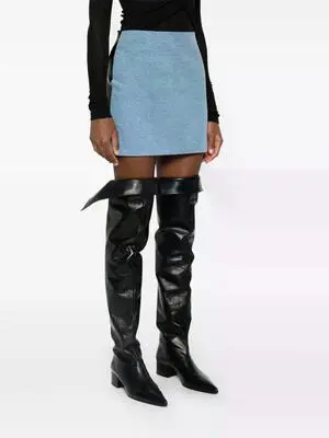 Nanushka Denim Mini Skirt