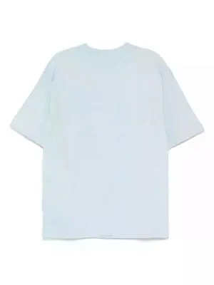 We11Done Sparkle-logo T-shirt - Blue