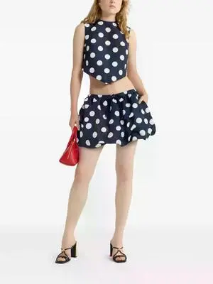 PATOU Scarf Faille Top - Blue