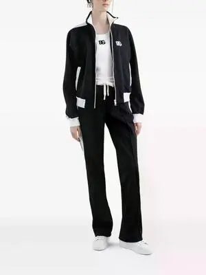 Dolce & Gabbana Logo-embroidered Zip-up Sweatshirt