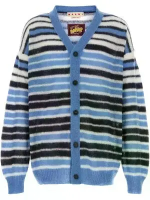 Marni Striped Cardigan - Blue