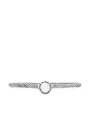 David Yurman Sterling Petite Chatelaine Pearl Bracelet - Silver