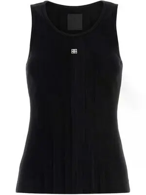 Givenchy 4g Liquid-plaque Tank Top - Black