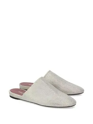 Premiata Rhinestone-embellished Mules - Neutrals
