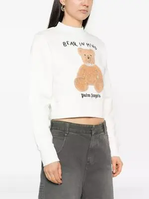 Palm Angels Bear In Mind Sweatshirt - White