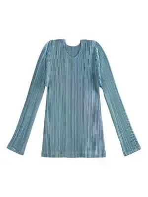 Pleats Please Issey Miyake Scoop Neck