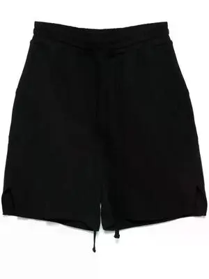 THOM KROM Waffle-effect Track Shorts - Black