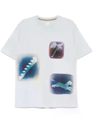 Paul Smith Lumiere-print T-shirt - Blue