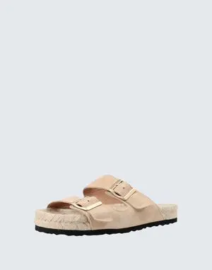 Manebí Espadrille Cow Leather Sandals - Beige