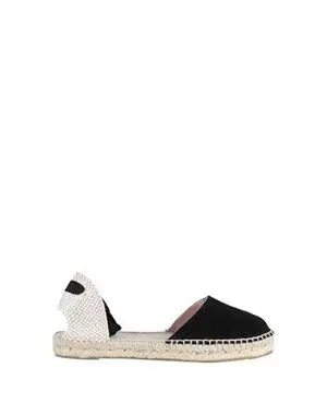 Manebí Leather And Textile Espadrilles - Black