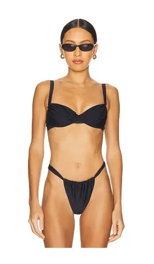 Superdown Chiara Bikini Top - Black