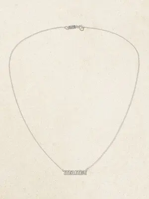 JENNIFER MEYER Mama 18-karat White Gold Necklace