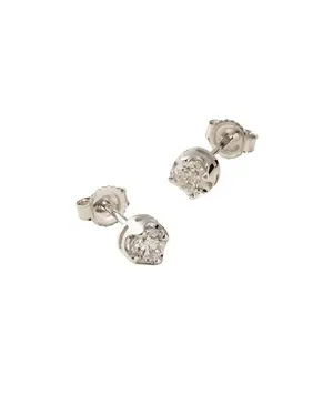 White Gold Earrings