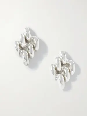 YSSO Mini Chain Link Sterling Silver Earrings