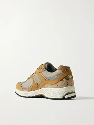 NEW BALANCE 2002r Leather-trimmed Sneakers - Yellow