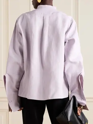 JIL SANDER Paneled Linen Shirt