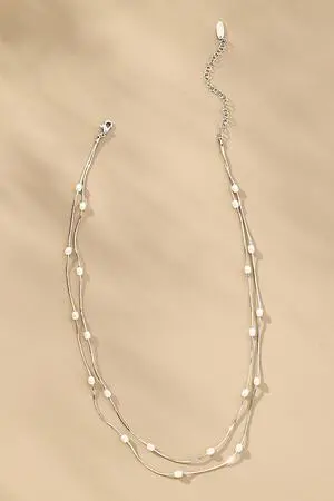 Anthropologie Daty Pearl Layered Necklace