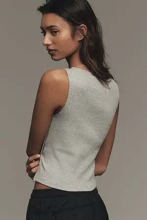 REFORMATION Hudson Sleeveless Knit Top - Grey
