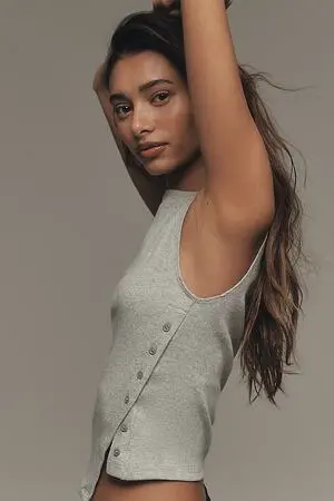 REFORMATION Hudson Sleeveless Knit Top - Grey