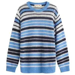 Marni Stripe Mohair Crew Knit