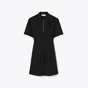 Tory Burch Zip-front Viscose Dress - Black